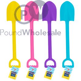 Wholesale Hoot Plastic Beach Spade 51cm Assorted Colours | Pound Wholesale