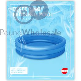Wholesale Hoot Three Ring Pvc Paddling Pool 1.14m X 0.25m | Pound Wholesale