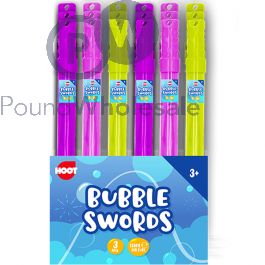 Wholesale Hoot Bubble Swords 118ml 3 Pack Cdu Assorted Colours | Pound ...
