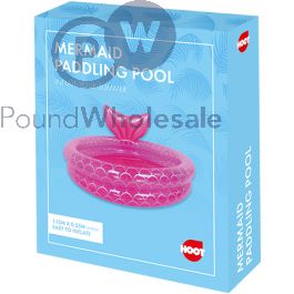 Wholesale Hoot Mermaid Paddling Pool 1.15m X 0.55m | Pound Wholesale