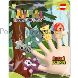 Wholesale Hoot Animal Finger Puppets 5 Pack | Pound Wholesale
