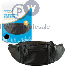 Wholesale World Tour Travel Bum Bag 26.5cm X 12cm | Pound Wholesale