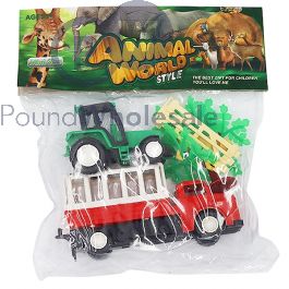 Wholesale Animal World Mini Farming & Tractor Play Set | Pound Wholesale
