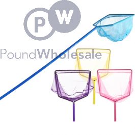 Wholesale Plastic Handle Fishing Net 113cm Assorted Colours | Pound ...