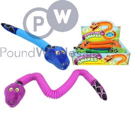 Wholesale Stretch & Pop Snakes Cdu Assorted Colours | Pound Wholesale