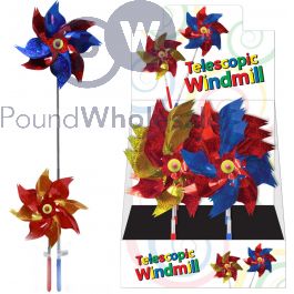Wholesale Telescopic Windmill 2 Assorted In Display Box | Pound Wholesale