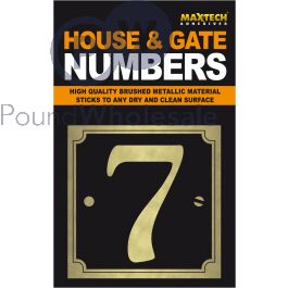 Wholesale Adhesive House And Gate Number Black With Gold Number 7 ...