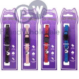 Wholesale World Of Pets Glitter Car Collar 20cm-30cm Assorted Colours ...