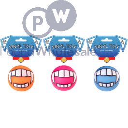 Wholesale World Of Pets Vinyl Squeaky Teeth Dog Ball Toy Assorted ...
