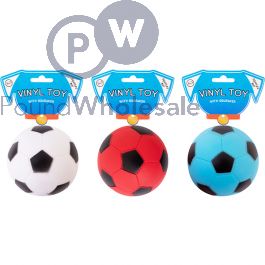 Wholesale World Of Pets Vinyl Squeaky Football Dog Toy 7.5cm Assorted ...