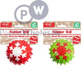Wholesale Smart Choice Spiky Rubber Snowflake Ball Dog Toy 8.8cm ...