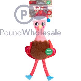 Wholesale Smart Choice Squeaky Crinkle Plush Christmas Turkey Dog Toy ...