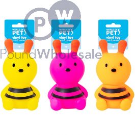 Wholesale World Of Pets Squeaky Vinyl Bee Dog Toy Assorted Colours ...