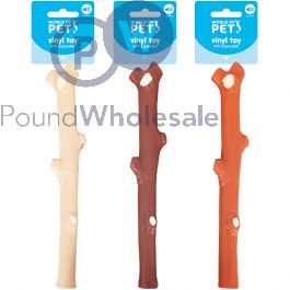 Wholesale World Of Pets Squeaky Vinyl Stick Dog Toy 30cm Assorted ...