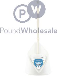 Wholesale Encore White Toilet Brush Set | Pound Wholesale