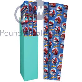 Wholesale Marvel Spider-man Gift Wrap 69cm X 2m Cdu | Pound Wholesale