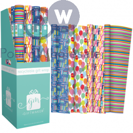 Wholesale Giftmaker Birthday Brights Gift Wrap 69cm X 3m Cdu Assorted ...